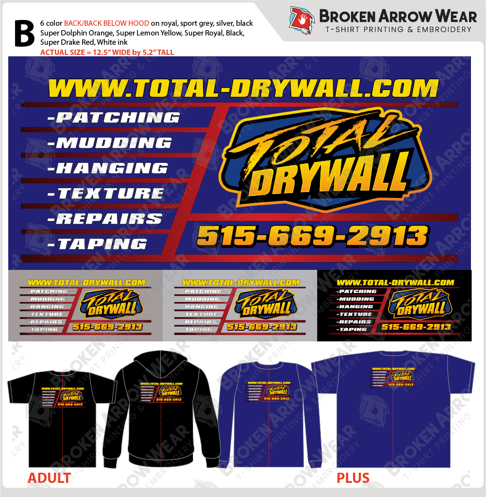 Total Drywall | ScreenPrint | screen print