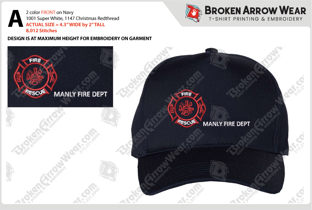 Manly Fire & Rescue | Embroidery | embroidery