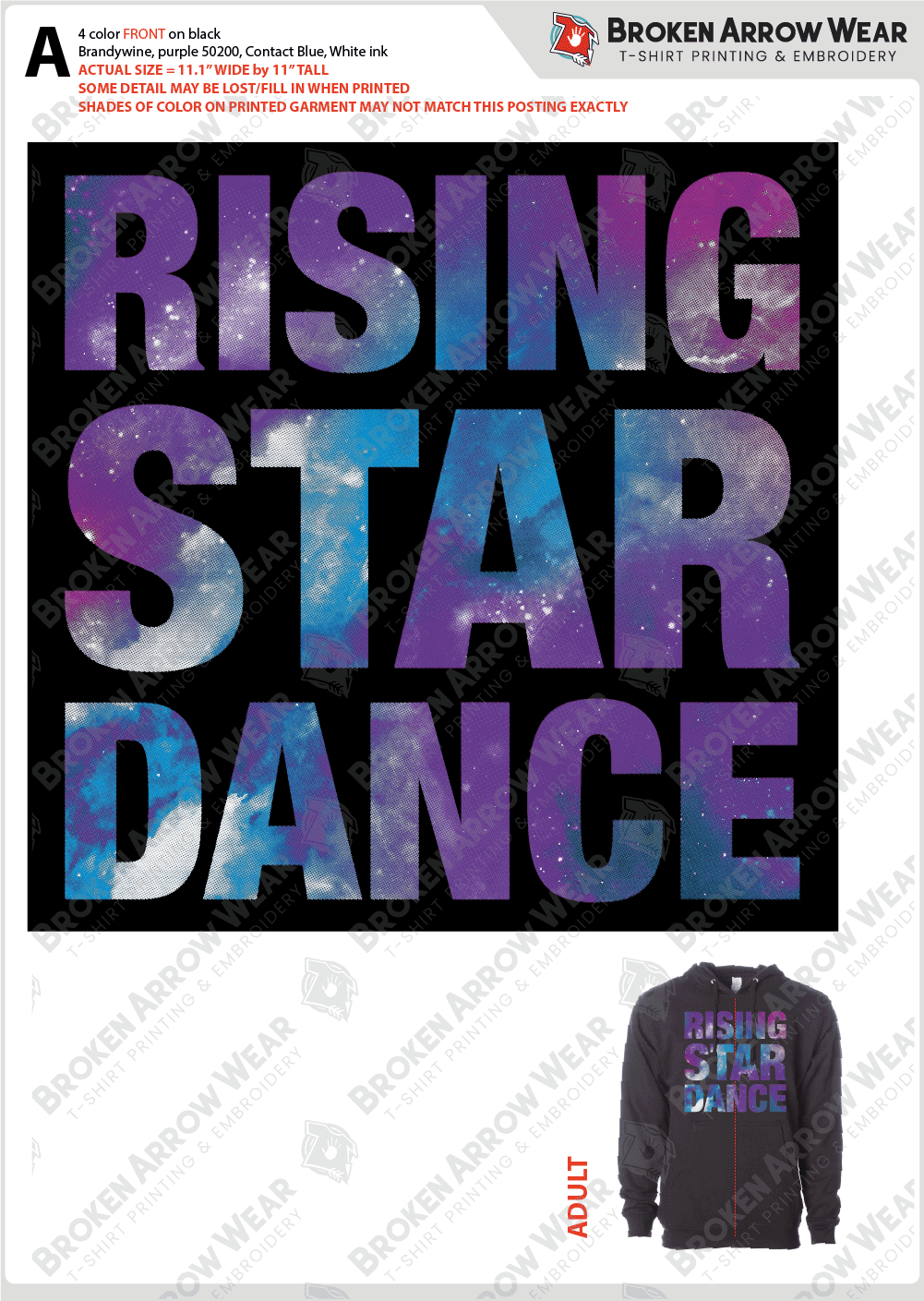 Rising Star Dance | Screen Printing | screen printing