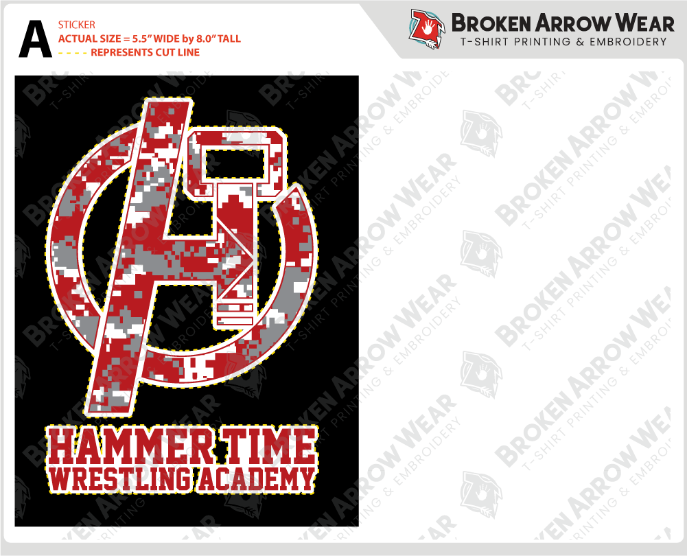 Hammer Time Wrestling | sticker