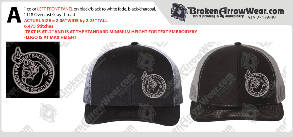 Independent Salt Company | embroidery