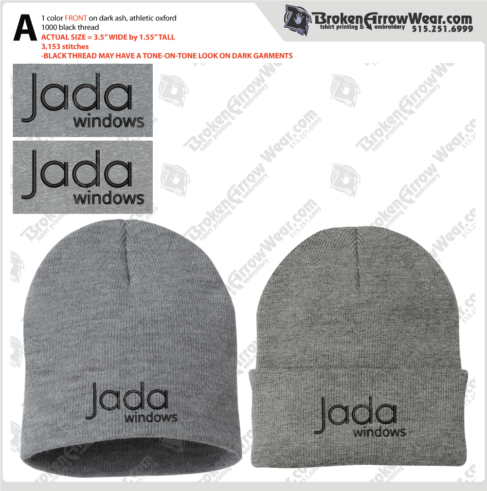 Jada Windows | embroidery