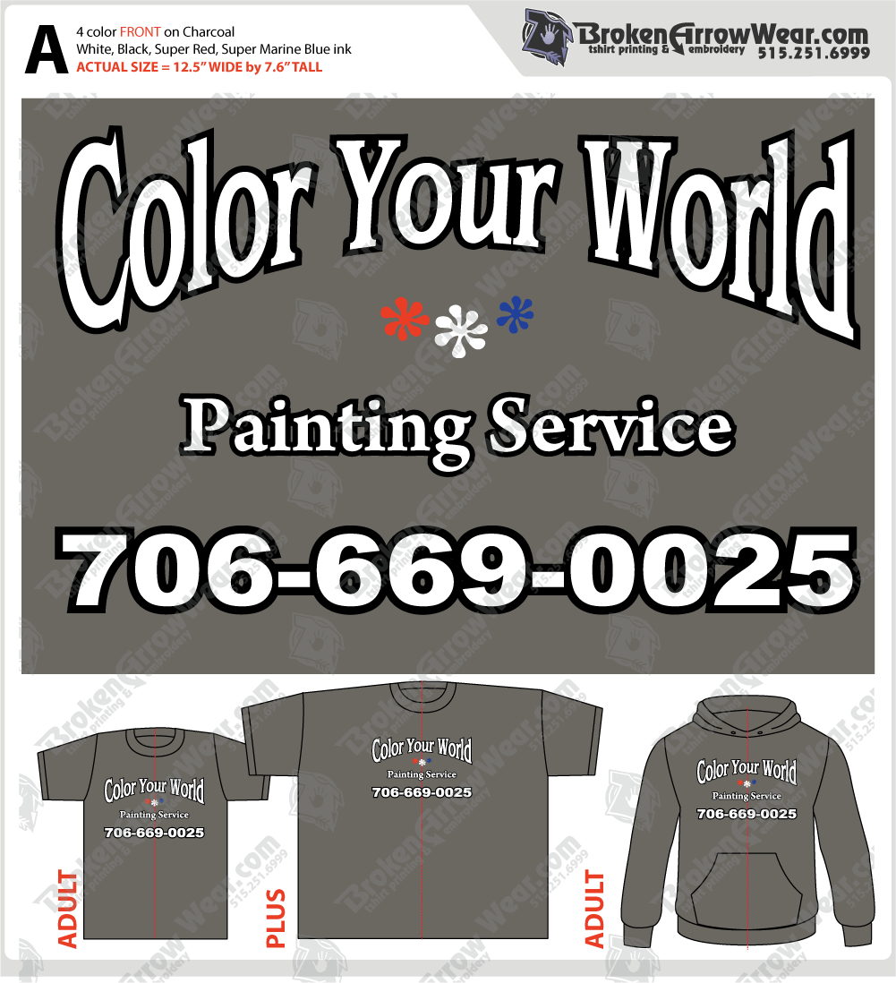 Color Your World | screenprinting