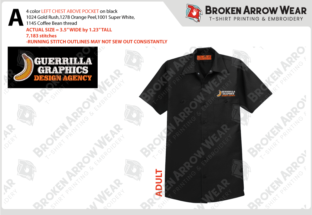 Guerrilla Graphics, LLC | Embroidery | embroidery
