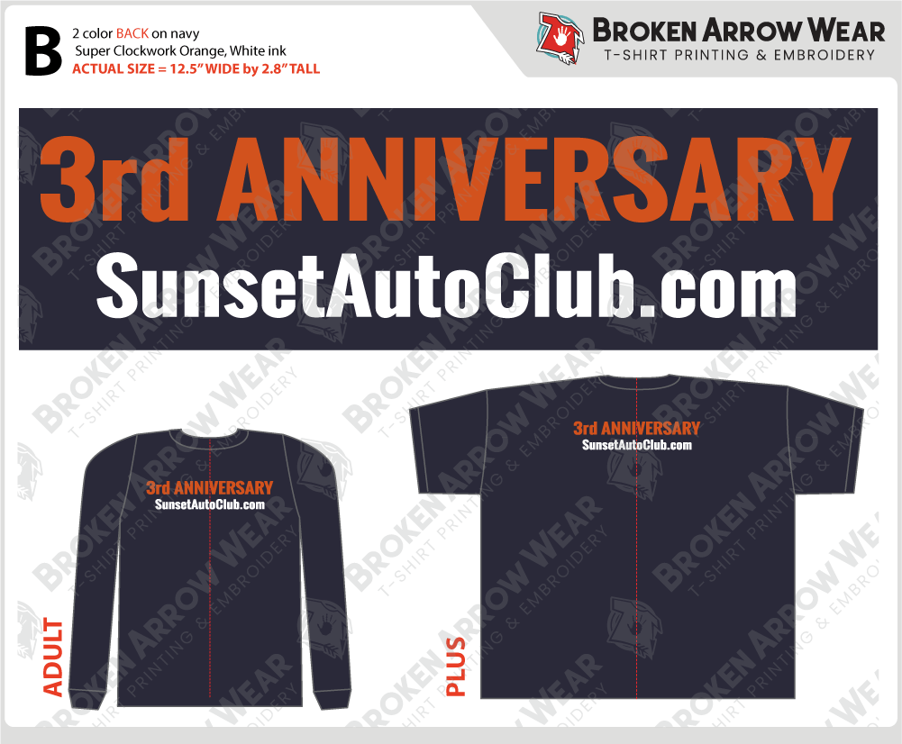 SUNSET AUTO CLUB | ScreenPrint | screen printing