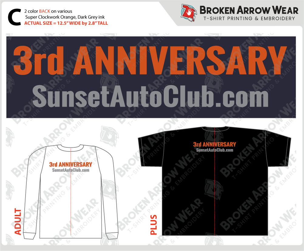 SUNSET AUTO CLUB | ScreenPrint | screen printing