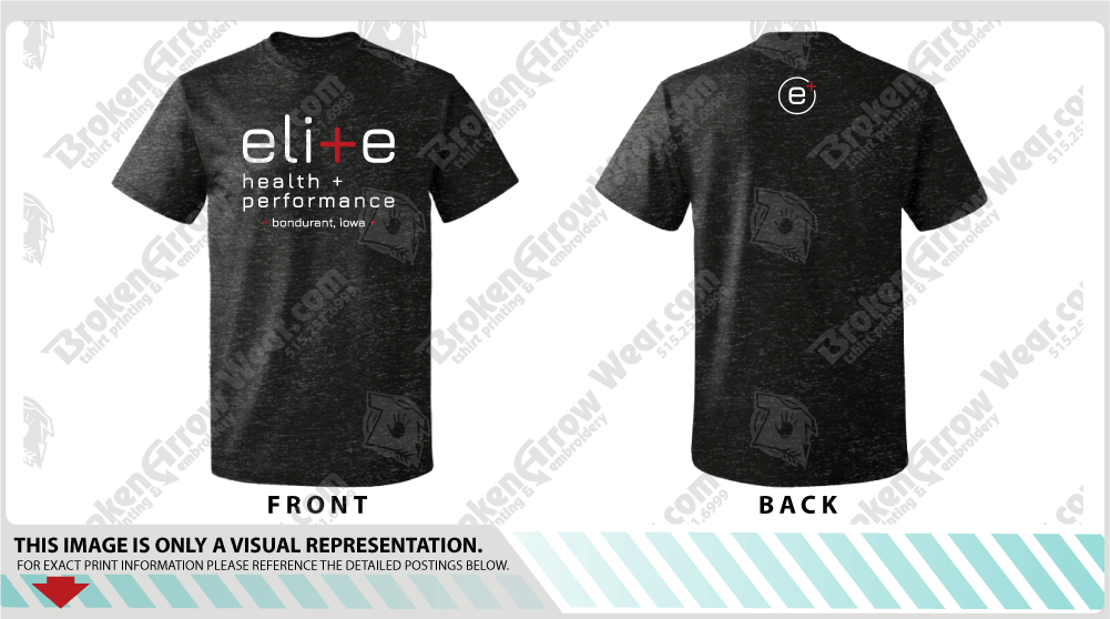 Elite Health + Performance | Screen Printing | screenprint