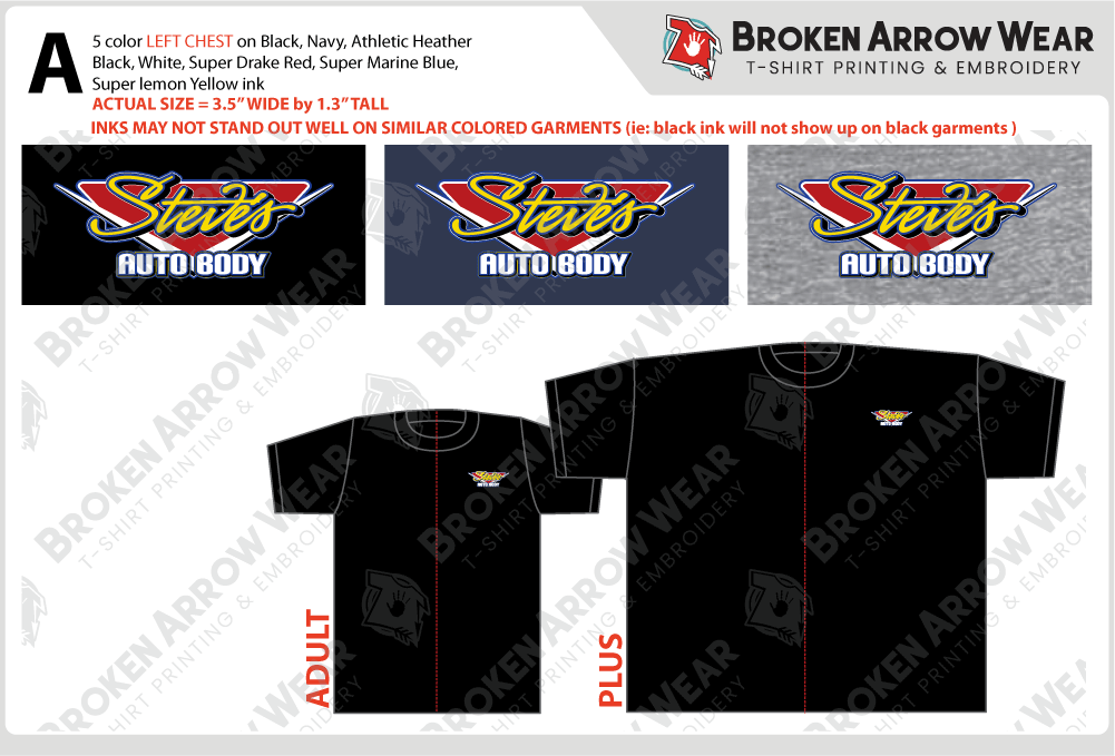 Steves Autobody | ScreenPrint | screen printing