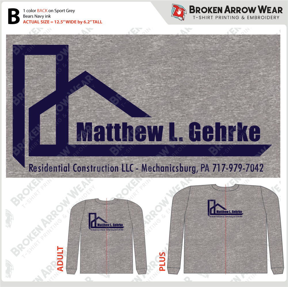 Matthew L. Gehrke Residential Construction LLC | ScreenPrint | screen ...