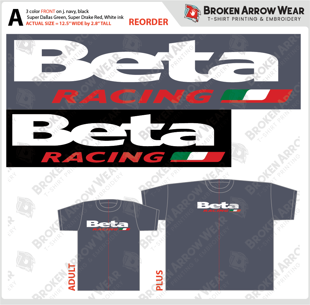 Beta Motorcycles | ScreenPrint | screen prinitng