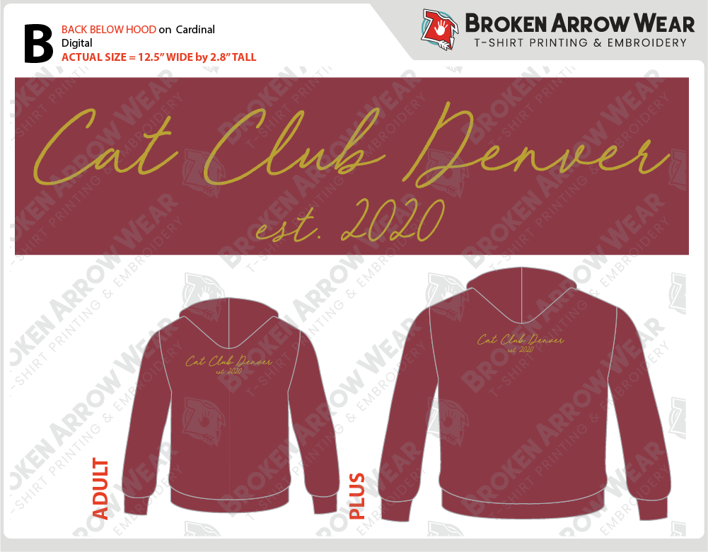 Cat Club Denver | Digital Printing Dark | screenprint