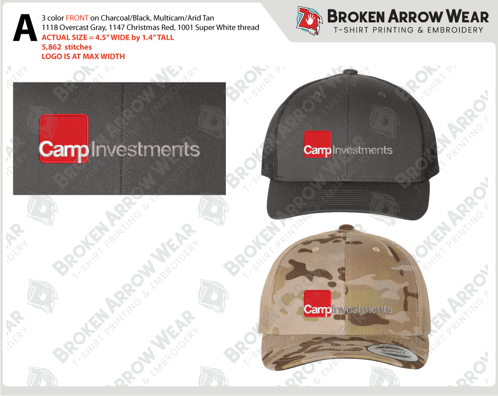Camp Investments, LP | embroidery