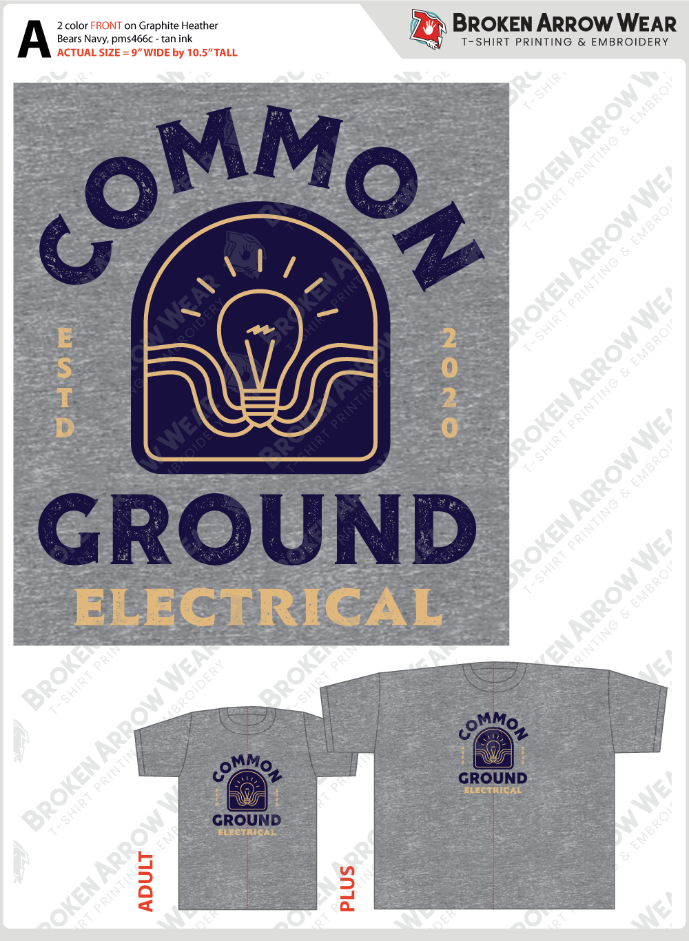 Common Ground Electrical | ScreenPrint | screen print