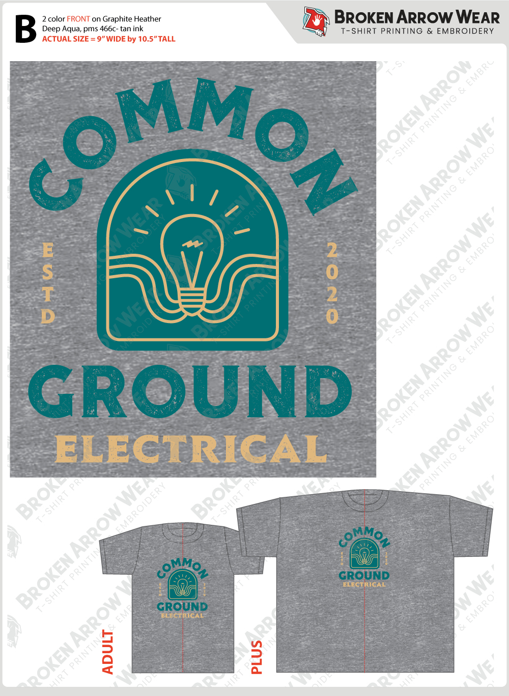 Common Ground Electrical | ScreenPrint | screen print