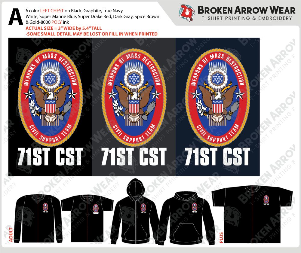 71st Civil Support Team (WMD) | Screen Printing | screen print