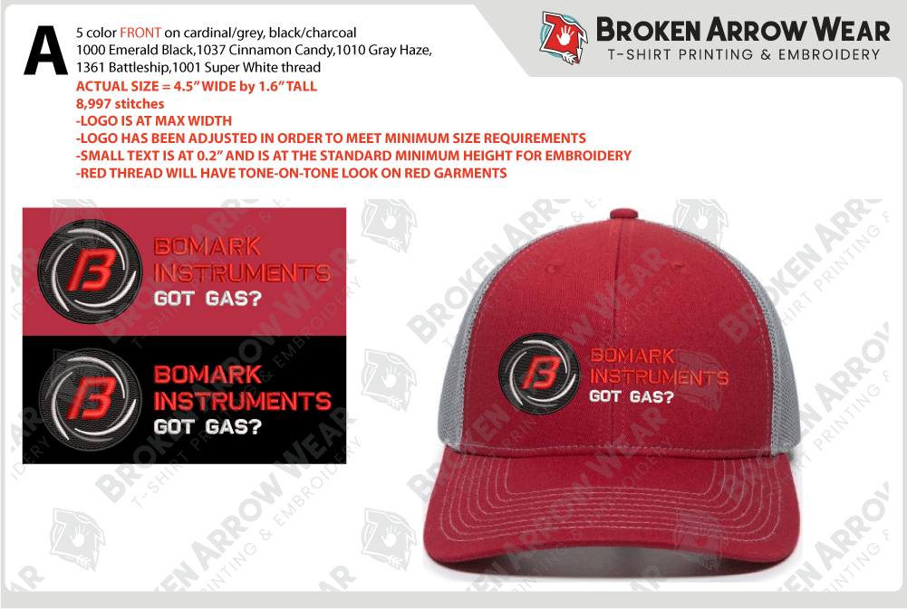 Bomark Instruments inc. | Embroidery | embroidery