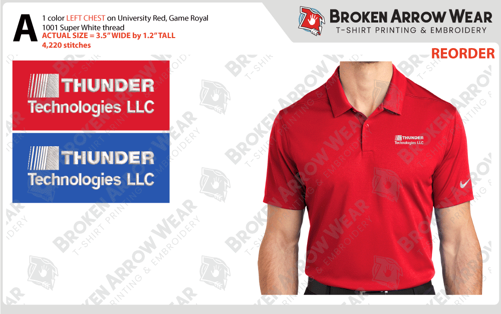 Thunder Technologies | Embroidery | embroidery