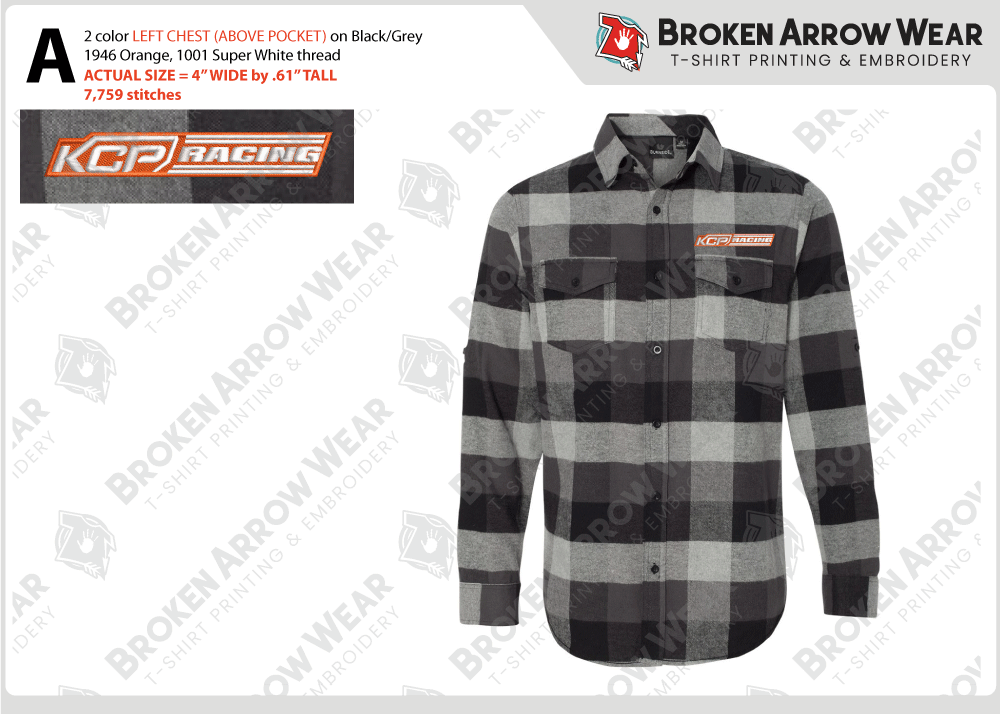 KCP Racing | Embroidery | embroidery