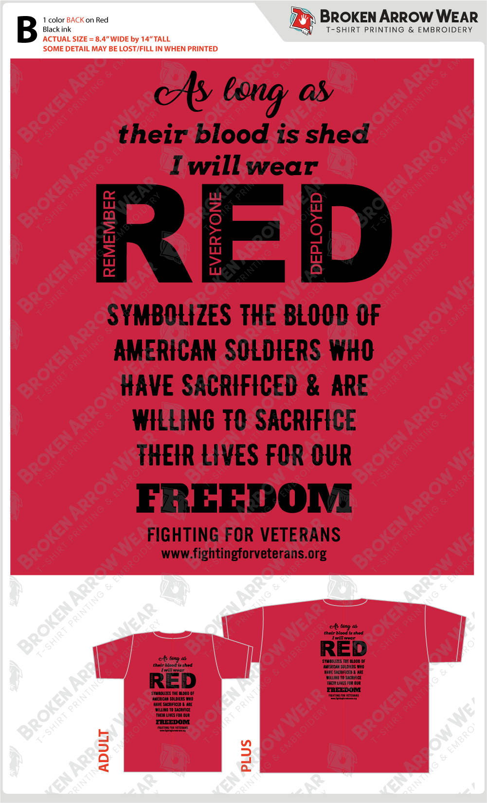 Fighting For Veterans | ScreenPrint | screen print