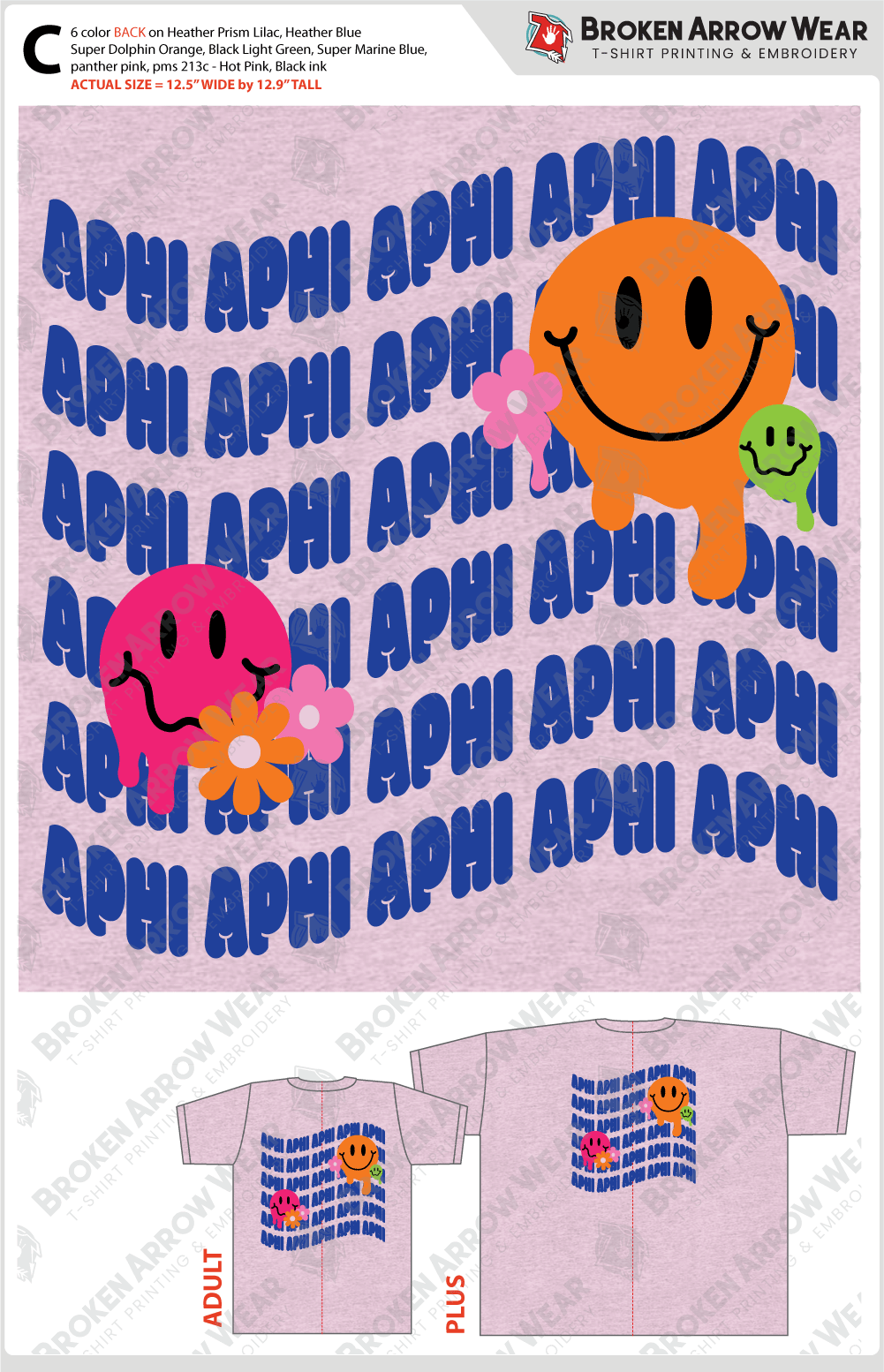 Drake University Alpha Phi | ScreenPrint | screen print