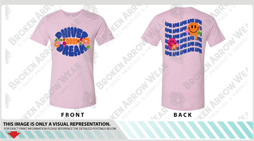 Drake University Alpha Phi | ScreenPrint | screen print