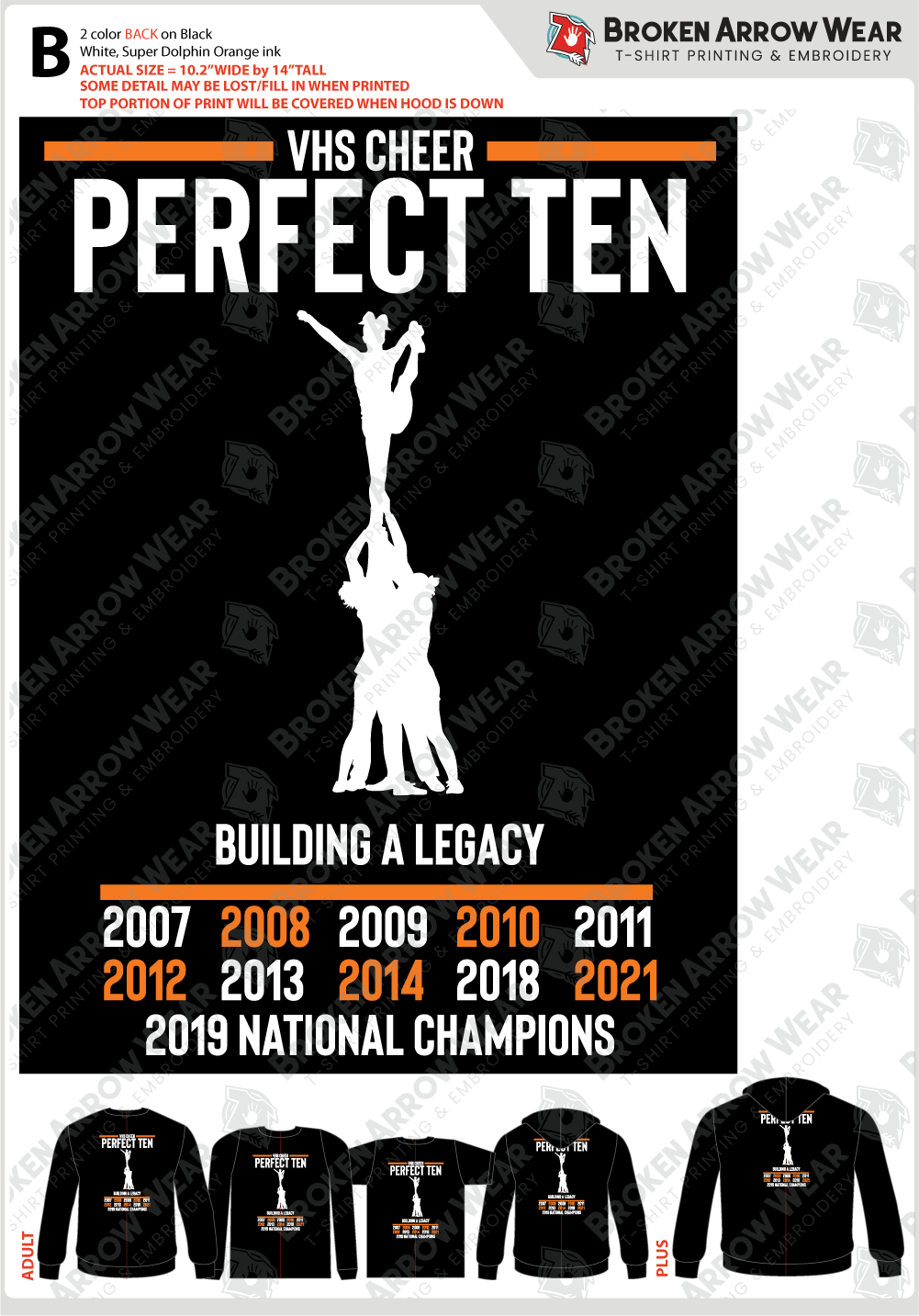 Valley HS Competition Cheer | screenprint