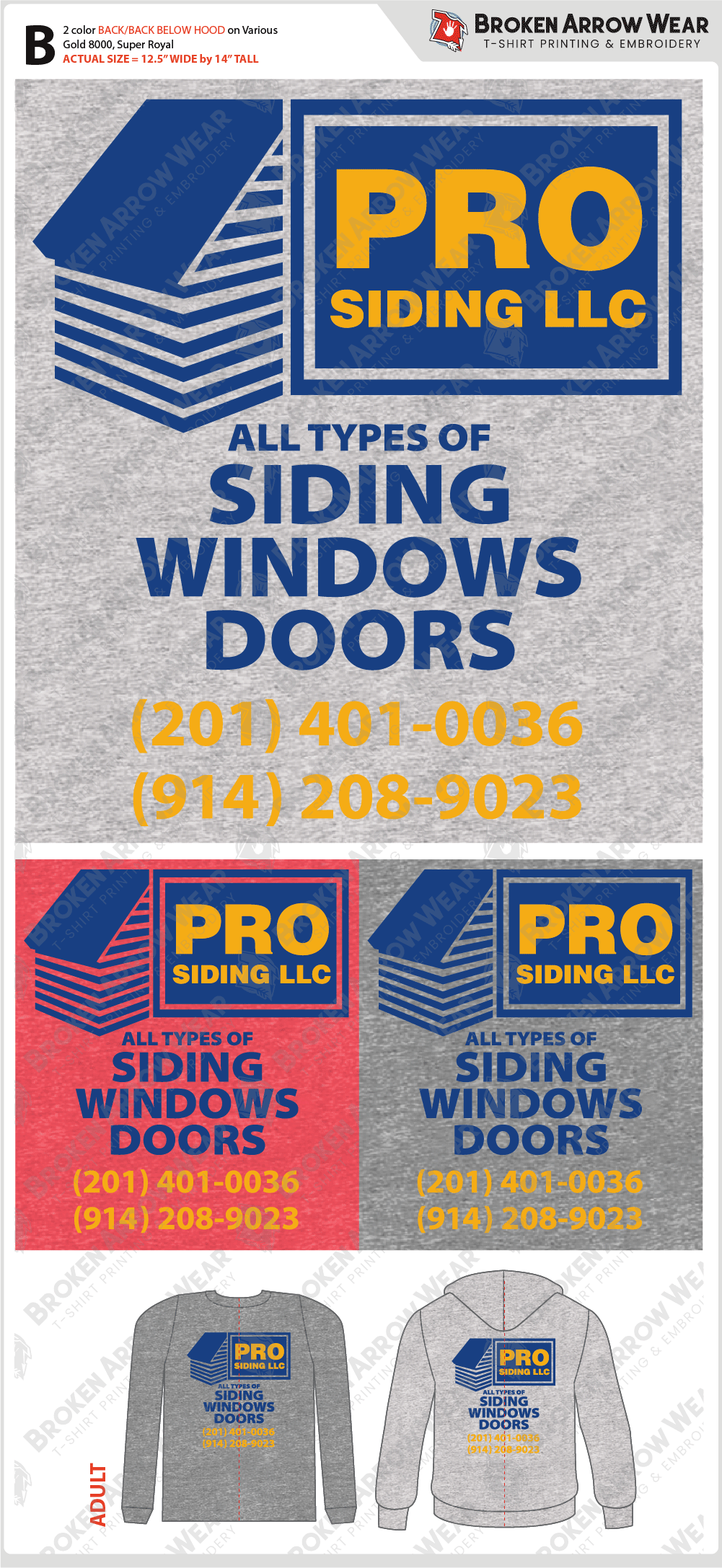 Pro Siding LLC | ScreenPrint | screen print