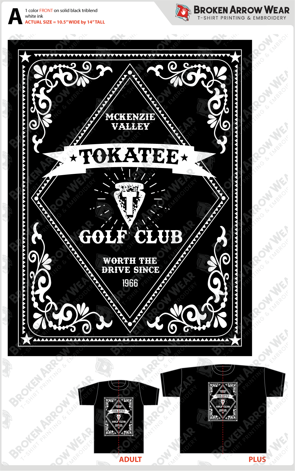 Tokatee Golf Club | ScreenPrint | screenprinting