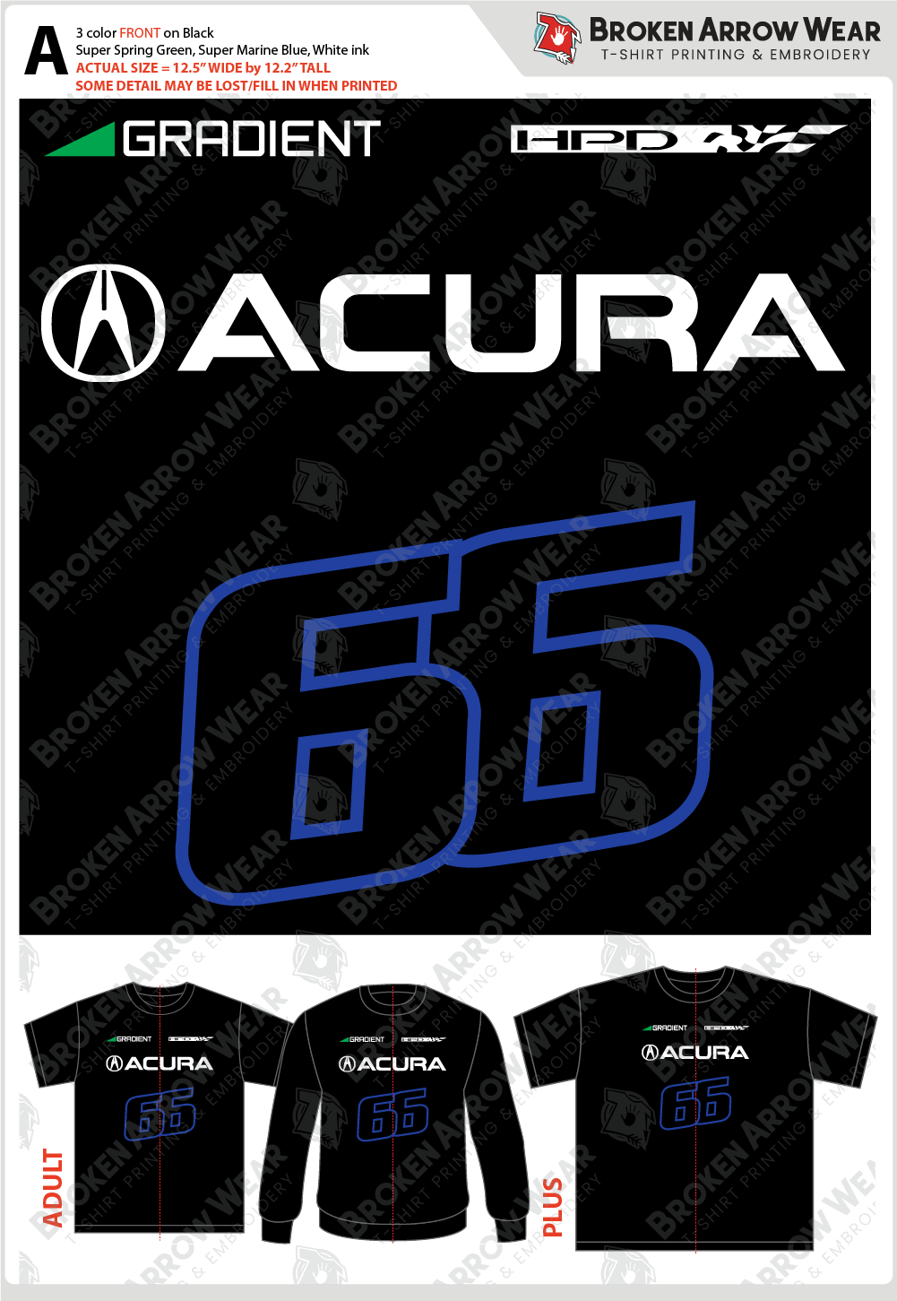 Gradient Racing LLC | ScreenPrint | screen print