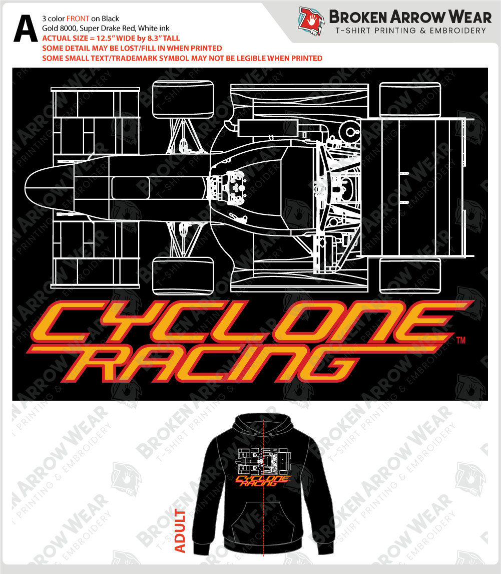 Cyclone Racing Team | Screen Printing | screen print