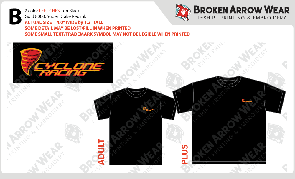 Cyclone Racing Team | Screen Printing | screen print