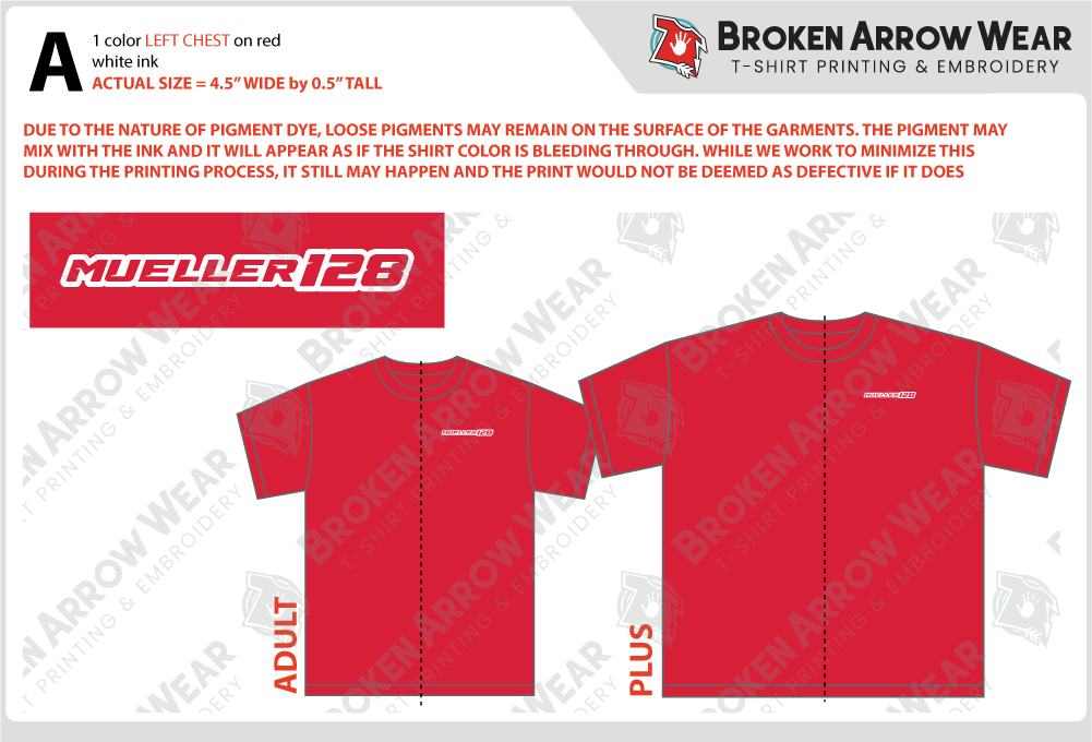 Mueller 128 Racing | screenprinting