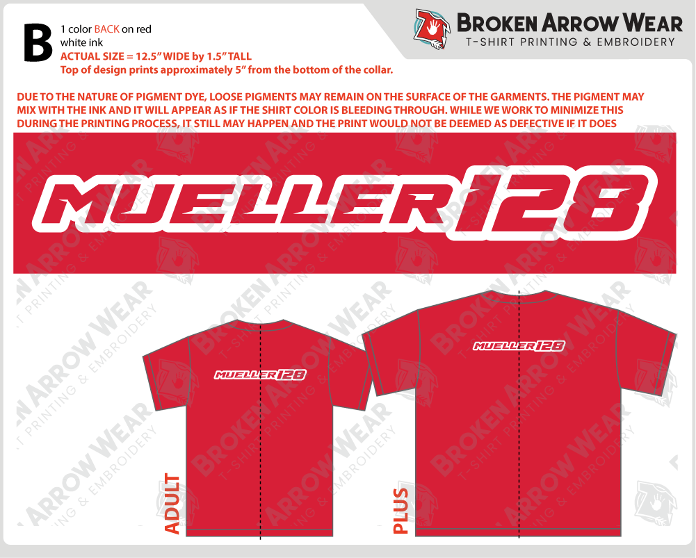 Mueller 128 Racing | screenprinting