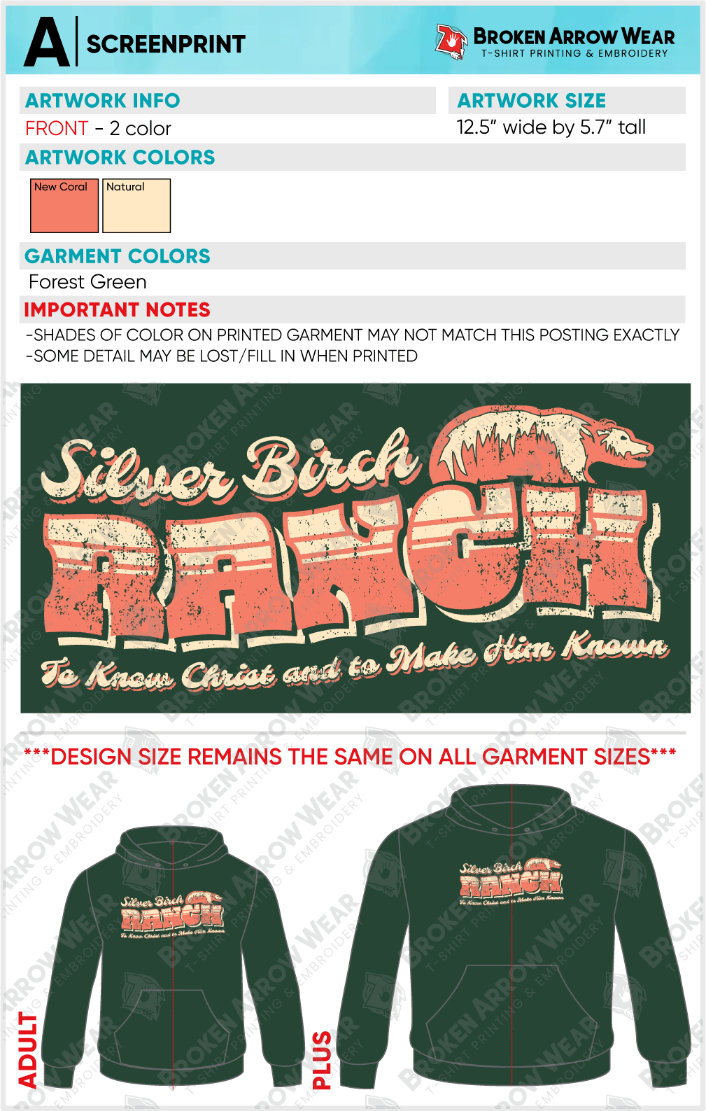 Silver Birch Ranch | ScreenPrint | screen print