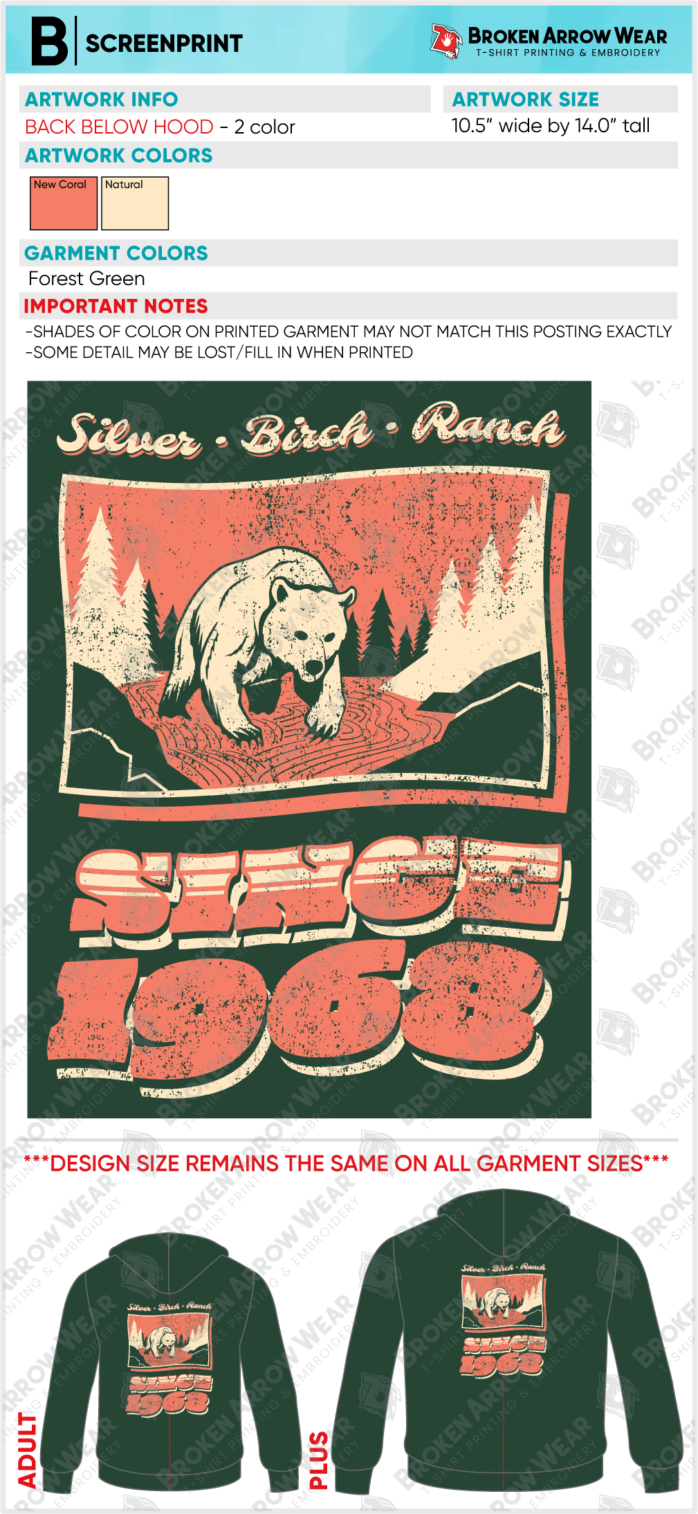Silver Birch Ranch | ScreenPrint | screen print