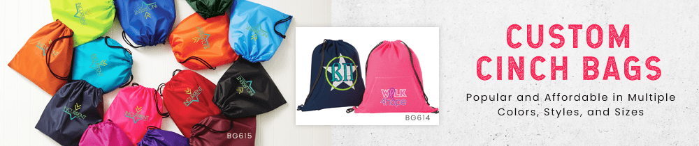 Custom Drawstring & Cinch Style Personalized Bags