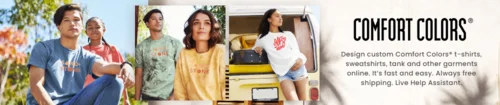 Custom Comfort Colors T-Shirts, Sweatshirts & Hats