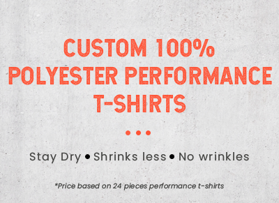 Custom 100% Polyester Performance T-Shirts