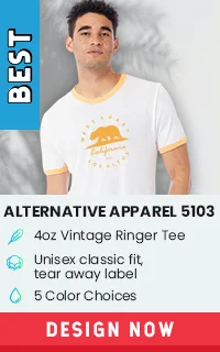 Custom Ringer T-Shirts No Minimum